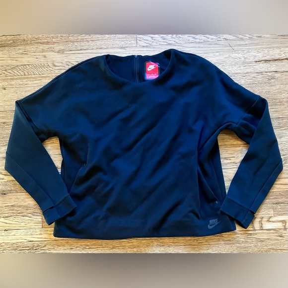 Nike | Tops | Nike Tech Fleece Pullover Thumbholes Kangaroo Pocket Back ...